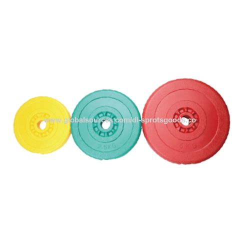 Buy Wholesale China Gym Training Weight Plate Plastic Rubber Coated Eco ...