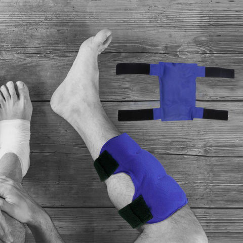 Reusable Hot Cold pack with strap Therapy Ice Gel Pack for Calf and ...