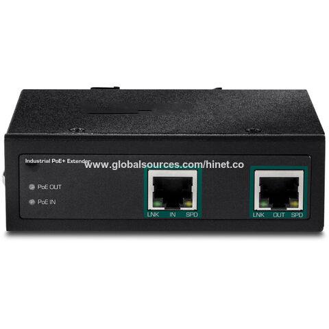 Din rail 1-Port Ultra PoE 802.3bt Gigabit PoE Extender, industrial din ...