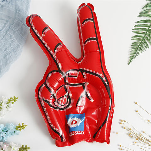 Factory new design in inflatable PE Cheering hand, inflatable PE ...