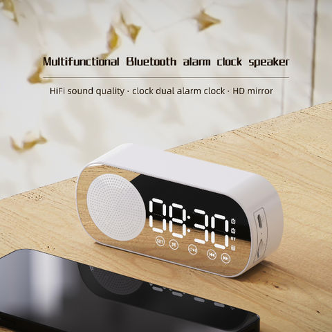 Buy Wholesale China New Mini Alarm Bluetooth Clock Radio Speaker With ...