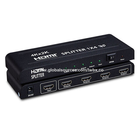 Buy Wholesale China HDMI Splitter 1X4 V1.4 Support 3D And 4Kx2K & HDMI ...