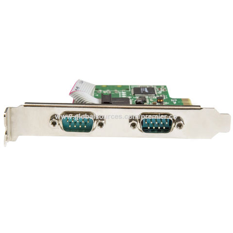 2 Port PCIe Serial Card with 16C1050 UART, PCI Express card Dual ...