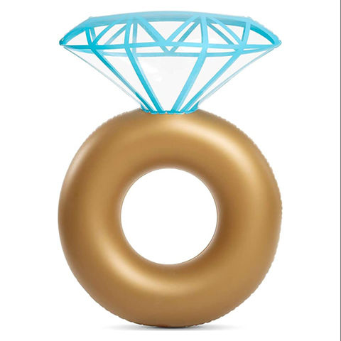 Inflatable Diamond Ring Pool Float - Engagement Ring Bachelorette Party ...