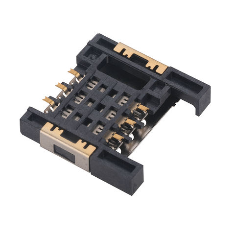 MUP 6PIN SIM Card connector SMT H2.8mm SIM Card reader socket for ...