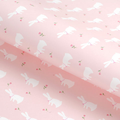 Gift wrapping paper, rabbit, bunny, pink, birthday present gift ...