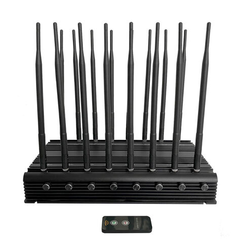 5G Jammer 16 Bands 5G Mobile Phone Jammer WiFi jammer GPS jammer UHF ...