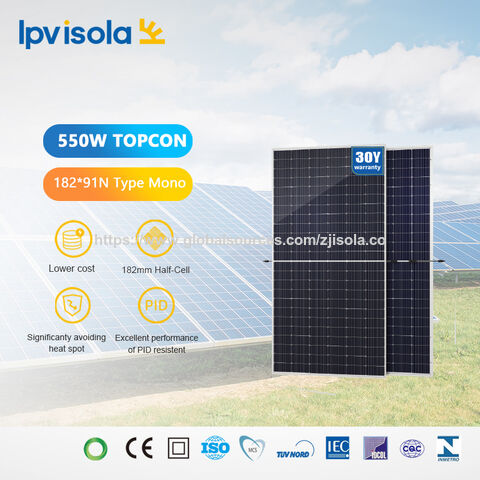 Isola 550w Half Cells Monocrystalline Topcon Solar Panels Hot Sales ...