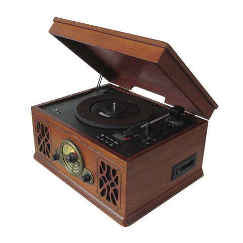 Turntable Player Wooden Turntable Music Center Record Player With ...