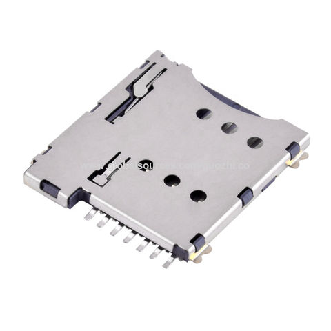 Bulk Buy China Wholesale Push/push Type H=1.35 6pin+1pin Micro Sim Card ...