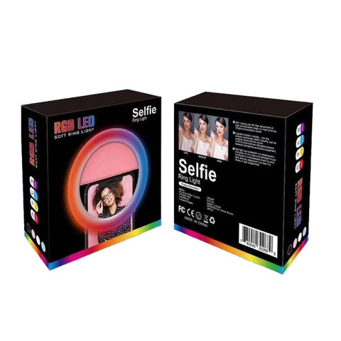 Amazon Hot New Portable Mobile Flashes lights mini ring clip RGB Color ...