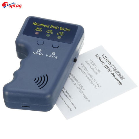 Toptag portable RFID LF readable writable card keyfob reader copy ...