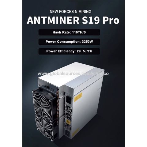 Buy Wholesale China Bitmain Antminer S19 Pro (110th/s), Power ...