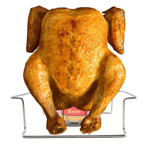 Achetez en gros Poulet En Acier Inoxydable Roster Rack Bbq Bière ...
