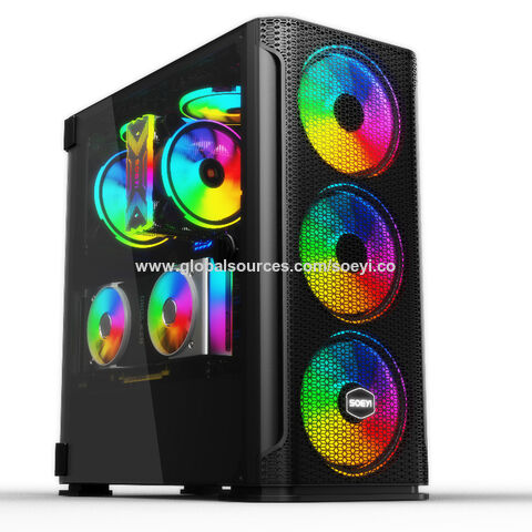 Buy Wholesale China Computer Case Gaming Tempered Casing Black Tower ...