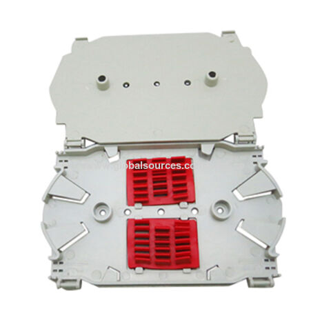 Buy Wholesale China 12 Core Fiber Optic Splice Tray With Red Rubber ...