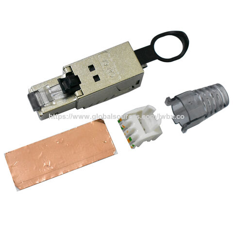 Buy Wholesale China Cat.6a Toolless Modular Plug 180° Zince Die ...