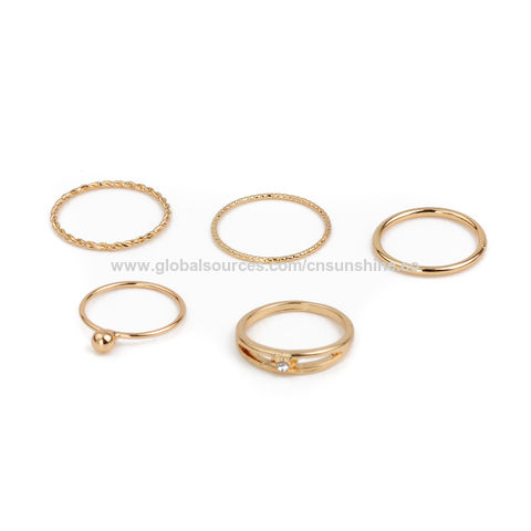 Buy Wholesale China Hot Jewelry Sets For Women Metal Alloy Rings ...