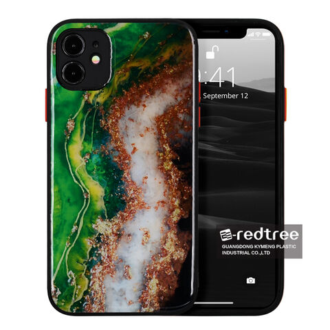 Drop glue technology adopts seaside cliff design mobile phone shell ...