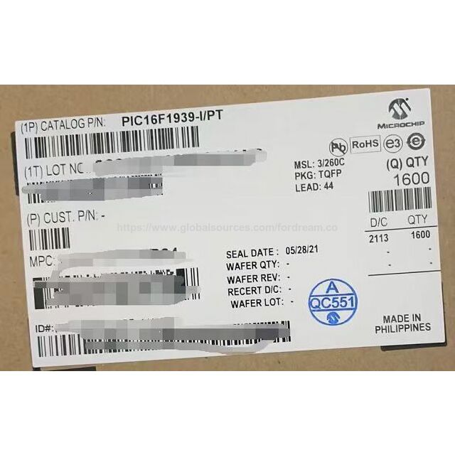 Buy Wholesale China Pic16f1939-i/pt Pic16f1939 8-bit Microcontrollers - Mcu 28kb Flash 1.8-5.5v ...