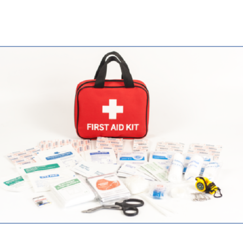 First Aid Kit Include 20 Alcohol Prep Pad 52 Band-Aids and a Emegency ...