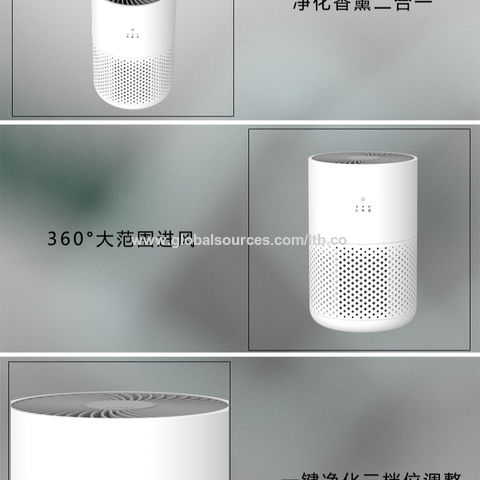 Table top air purifier, white color, Simple to use, air cleaner table ...