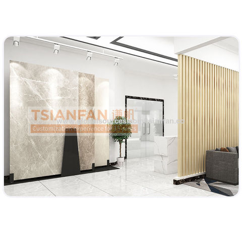 Slab Large Tile Sample Rack With Rails Push-Pull Ceramic Horizontal ...