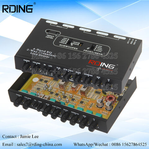 4-band Equalizer built in 2-way crossover 7007 line driver 4-band EQ ...