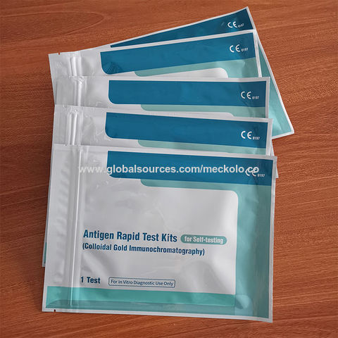 Colloidal gold nasopharyngeal tester kit nasal swab antigen rapid test ...