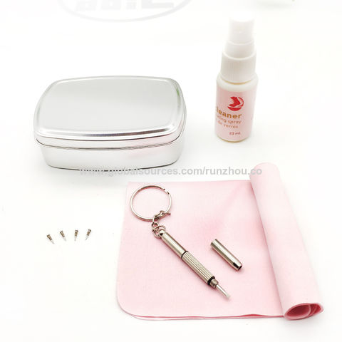 HP&H Eyeglass Care Kit Multipurpose screwdriver aluminum case ...