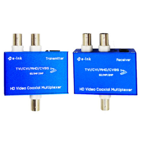 2 channel AHD/CVI/TVI video multiplexer converter for 2MP camera, AHD ...