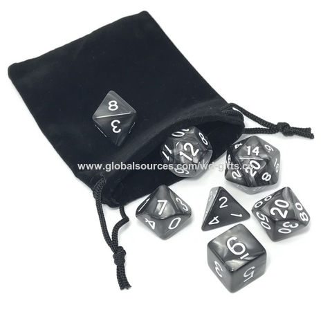 Flux Crafts D20 D8 D6 Yellow on White Acrylic| Blood Splatter DND 7pcs ...