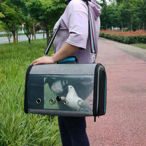 Bird Carry Bag with Stand and Bird Box Backflow, Bird Carrier Travel ...