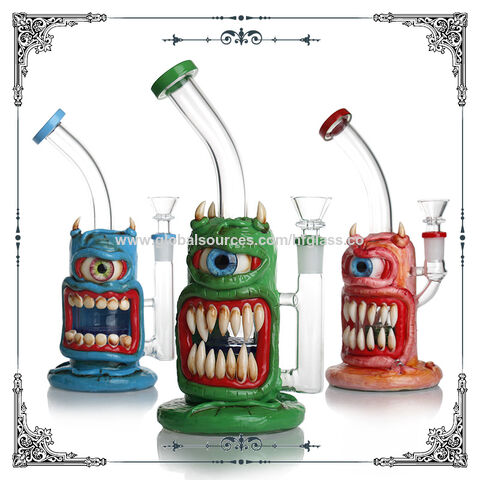 Buy Wholesale China 9.8 Inches Matrix Perc 3-d Hand Painting Glass Pipe ...