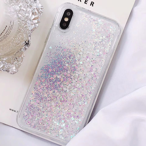 New Design Custom Moving Glitter Mobile Phone Cover Liquid Glitter ...