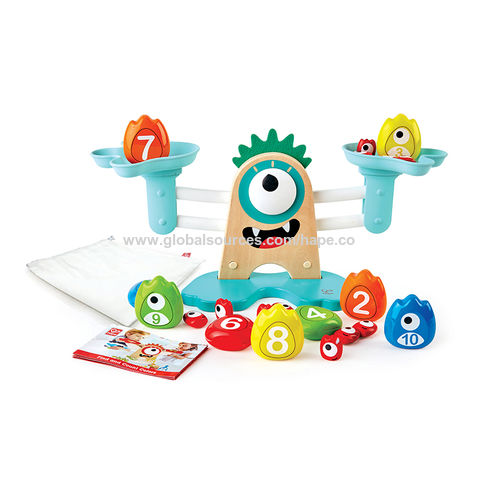 Hape Counting Game Toys Weighing Monster Math Scale Balance Preschool ...