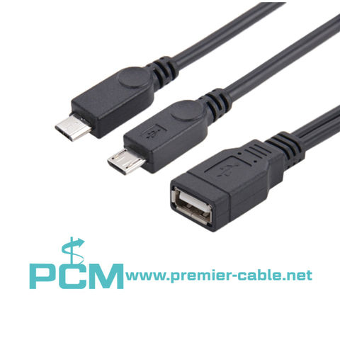 Type A to Micro USB 2.0 Splitter Cable, A to Micro USB Cable Micro USB ...