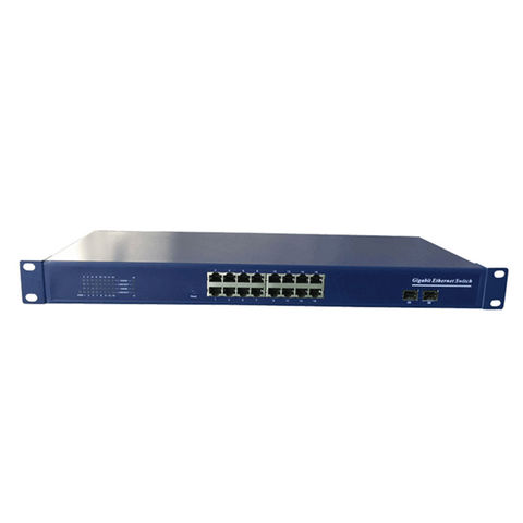 16 ports 10/100/1000M Gigabit Ethernet Switch with 2 SFP ports, 16 ...