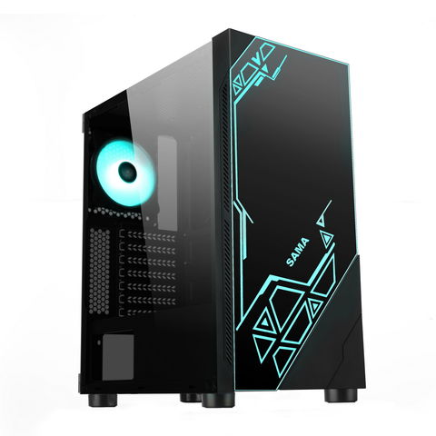 SAMA excellent desktop case ARGB strip gaming computer case fan cooler ...