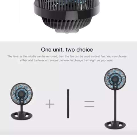 24v Dc Brushless Adjustable Height Circulation Stand Fan - China ...