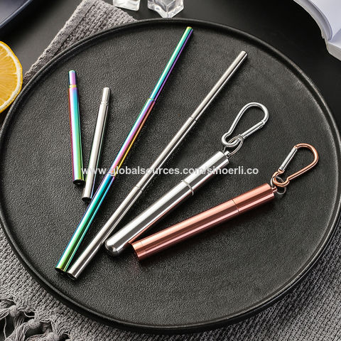 Buy Wholesale China Eco Friendly Reusable Custom Extendable Stainless ...