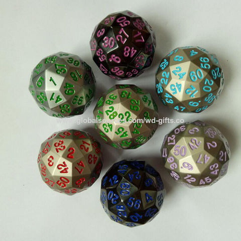 Buy Wholesale China Metal Dice, 60-sided Dice Polyhedral Dice 60-sided ...