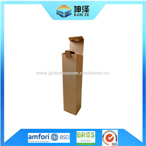 Buy Wholesale China Kraft Paper Packaging Boxes Customised Long Tube ...