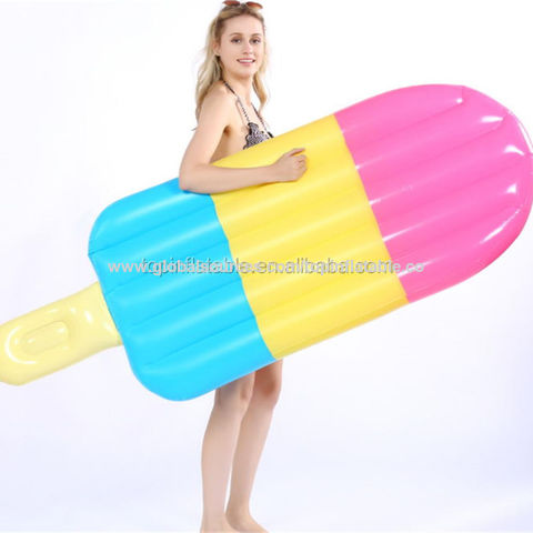Inflatable ice cream floating mattress inflatable popsicle lounger pool floats with ice cream ...