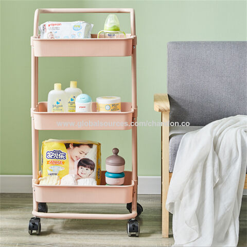 Buy Wholesale China Trolley Rack Floor Bathroom Kitchen Mobile Snack ...