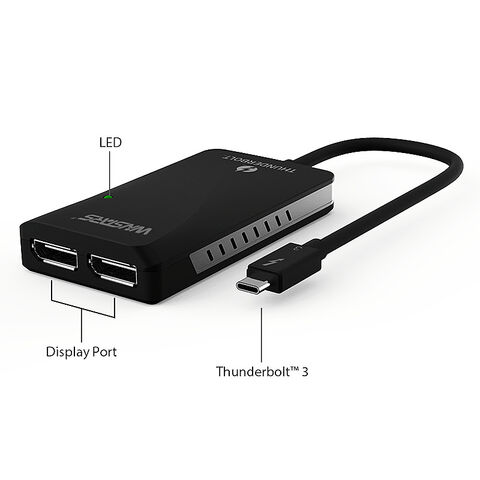 Buy Wholesale China Thunderbolt 3 To Dual Displayport Display Adapter ...