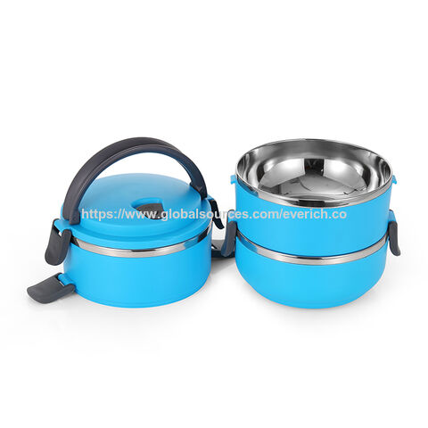 Buy Wholesale China 3 Layers Stainless Steel Inside Lunch Box Plastic ...
