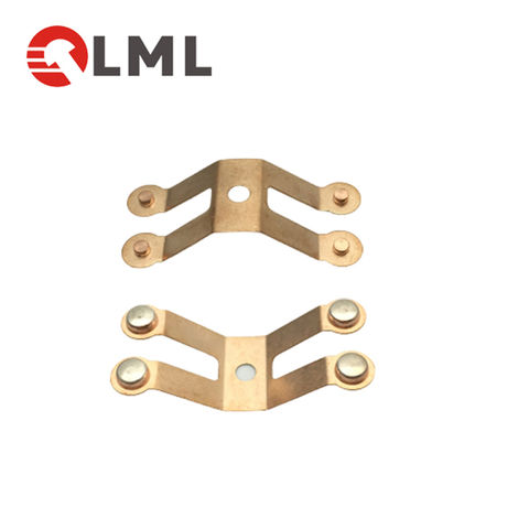 Switch terminal accessories brass stamping electrical silver contact ...