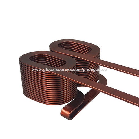 Flat Copper Wire Chock Coil, Power Inductor Insulated Flat Inductive ...