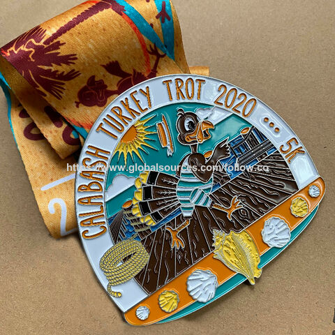 Buy Wholesale China Calabash Turkey Trot Sport Medal Running Medal For ...